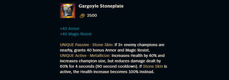 League of Legends Items Guide: Tanks - Mobalytics