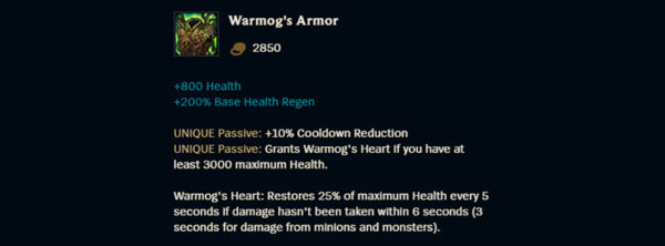 League of Legends Items Guide: Tanks - Mobalytics