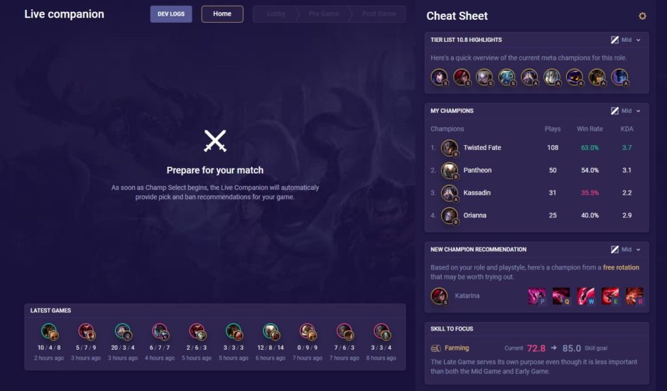 How to Use the Mobalytics Overlay + Live Companion for League of Legends - Mobalytics