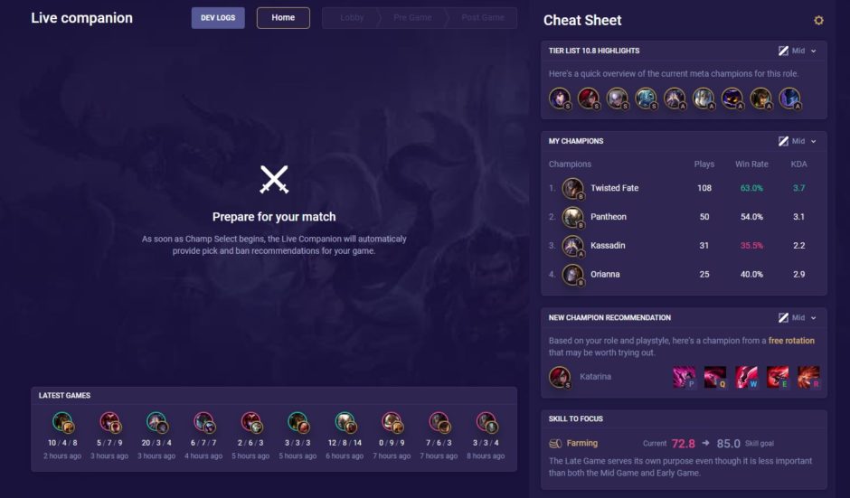 How to Use the Mobalytics Overlay + Live Companion for League of Legends - Mobalytics