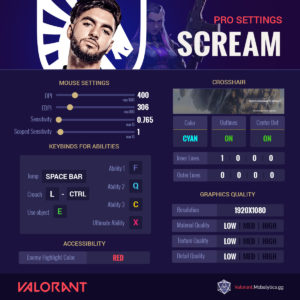 Настройки профессиональных игроков в Valorant - ValorantExpert.ru