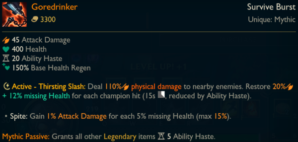 League of Legends Items Guide: Bruiser and Fighter Mythic Items (Season ...