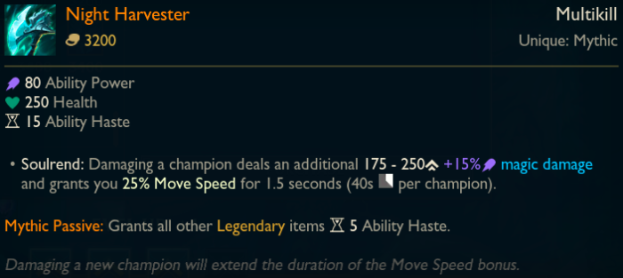 League of Legends Items Guide: Mage Mythic Items (Season 11) - Mobalytics