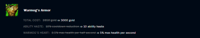 League of Legends Items Guide: Old Items That Were Changed for Season ...