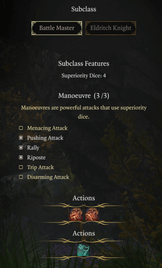 Fighter (Battle Master) Build Guide for Baldur's Gate 3 - Mobalytics