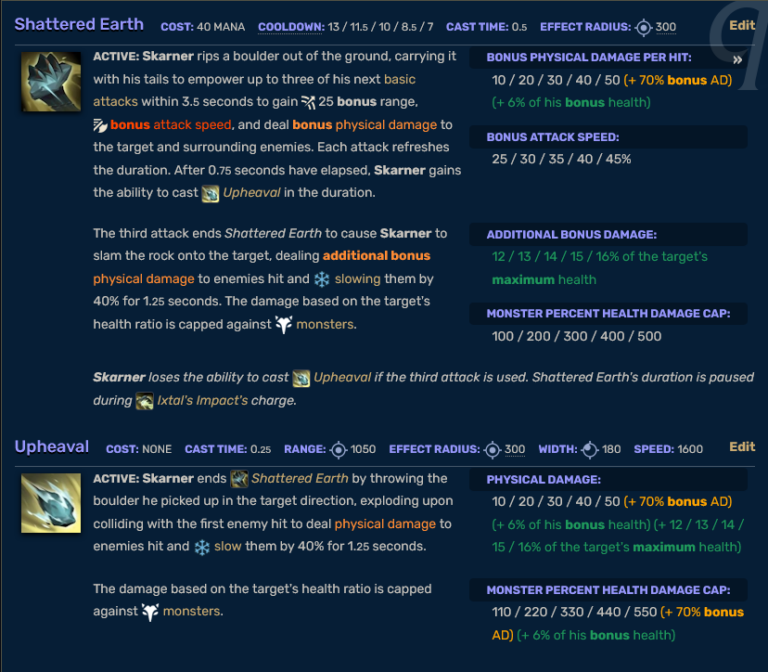 Skarner Rework Ability Reveal - Mobalytics