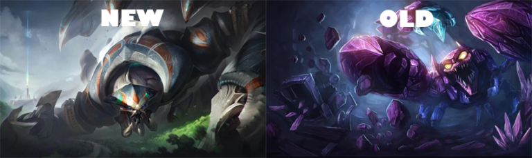 All Skarner Skins (New Splash Art Comparison) - Mobalytics