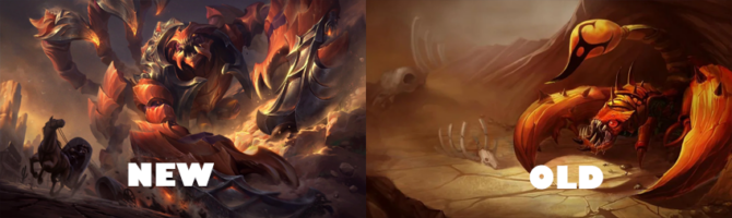 All Skarner Skins (New Splash Art Comparison) - Mobalytics