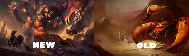 All Skarner Skins (New Splash Art Comparison) - Mobalytics